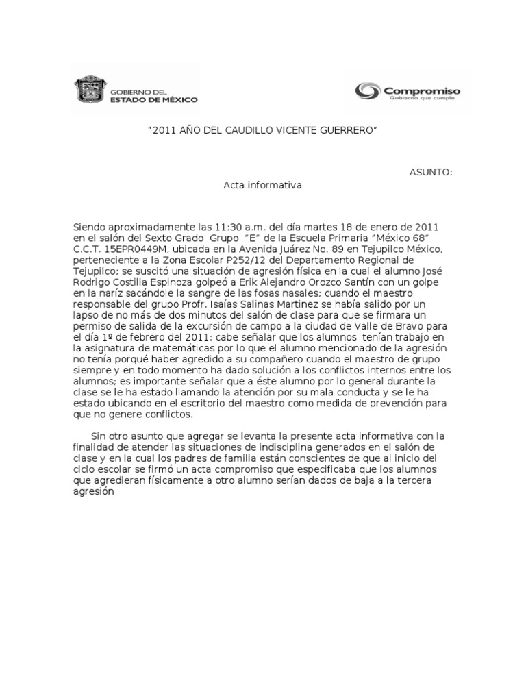 Acta Informativa | PDF