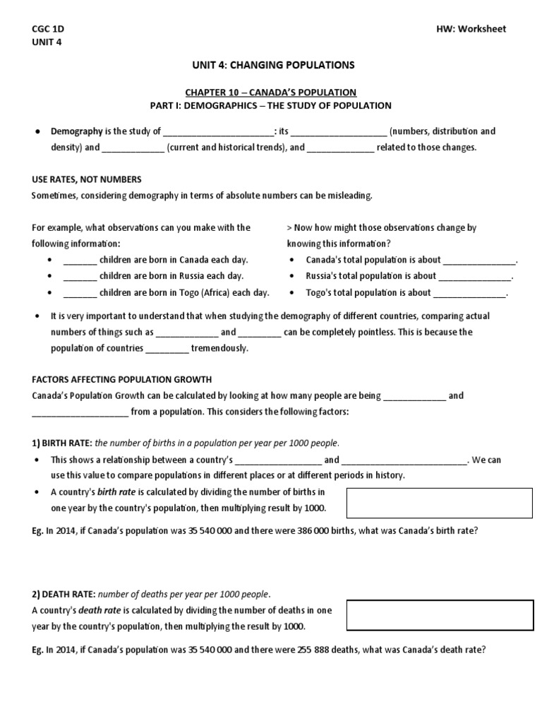10.1 Demographics (FIB) | PDF | Demography | Population Growth