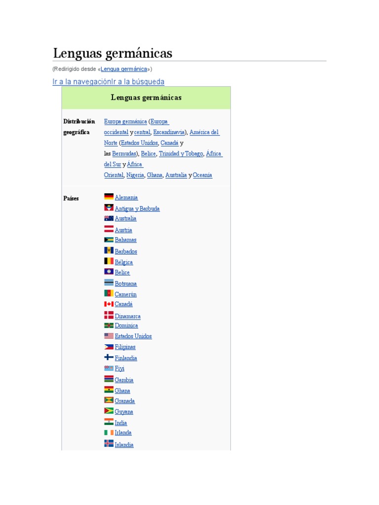 Lenguas Germánicas Resumen | PDF | Grupos étnicos | Lingüística