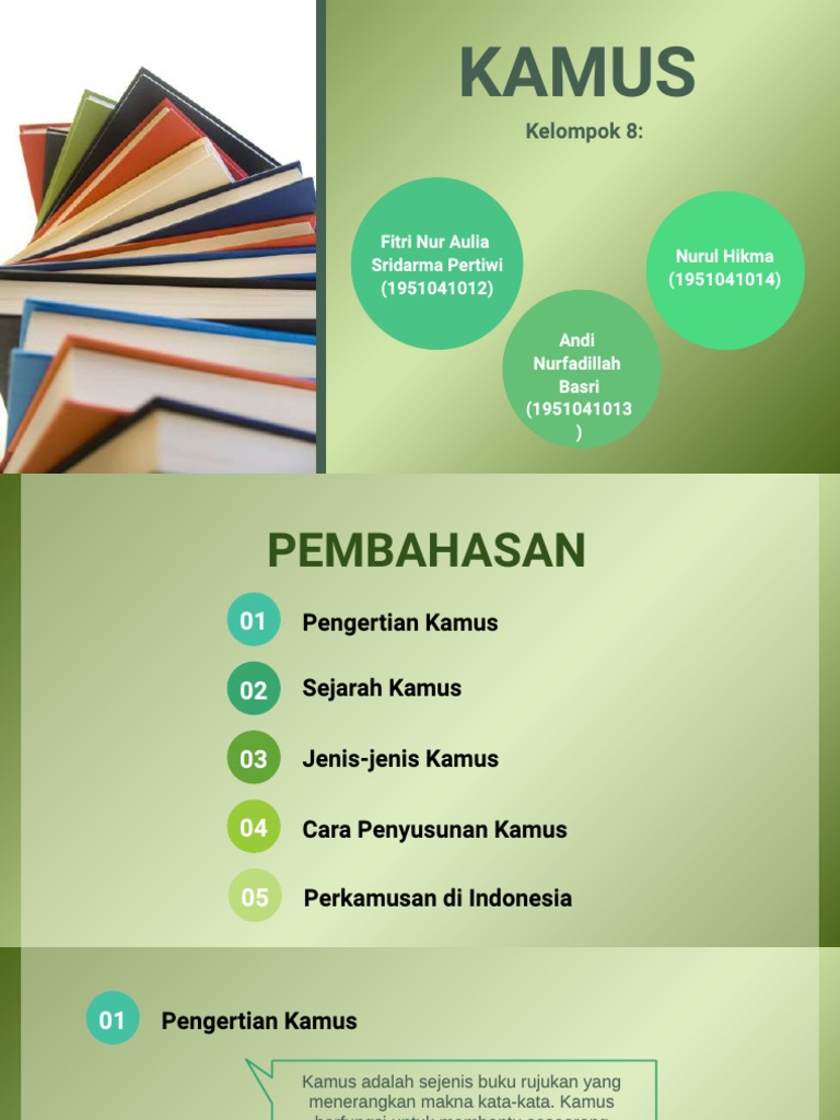 Kelompok 8. Kamus | PDF