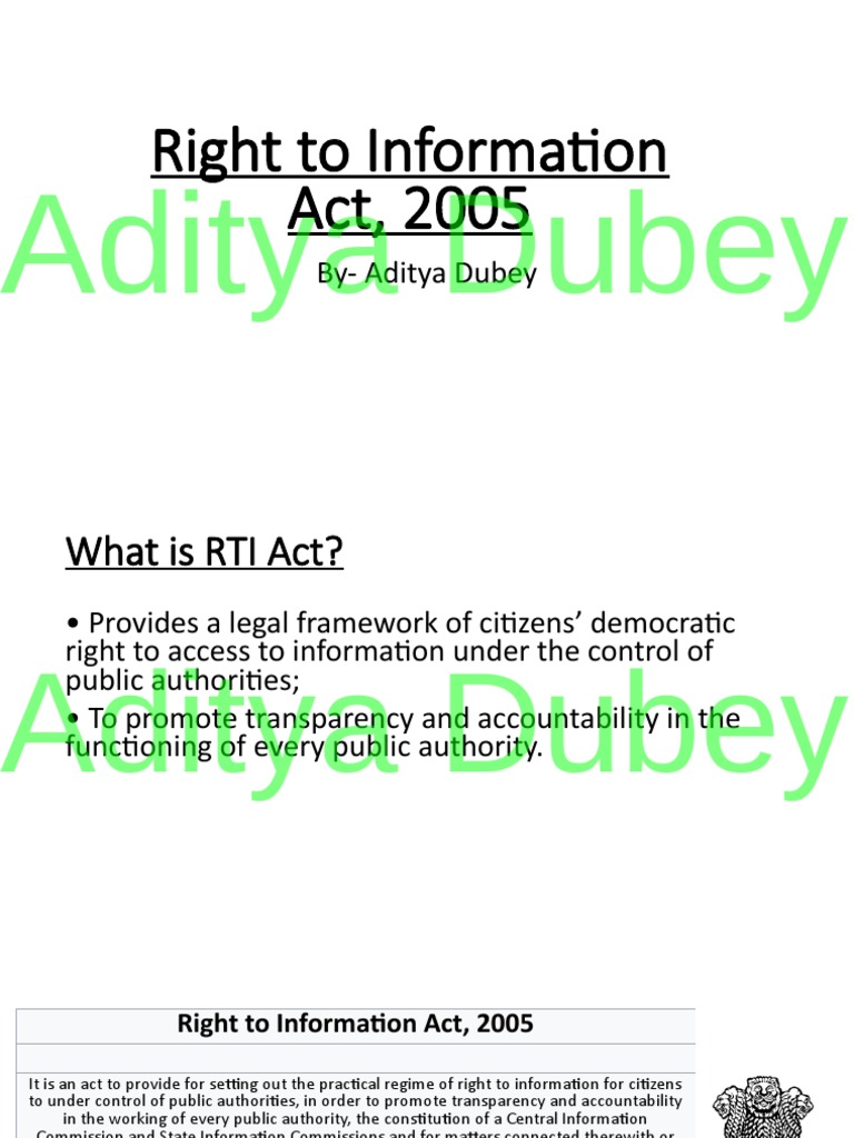 RTI Act | PDF | Public Sphere | Public Law