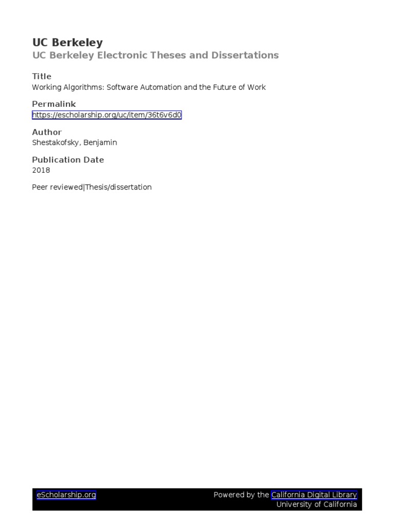 Working Algorithms Software Automation and The Future of Work Benjamin ...
