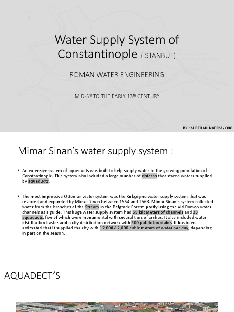 Water Supply System of Constantinople | PDF | Water | Water Supply