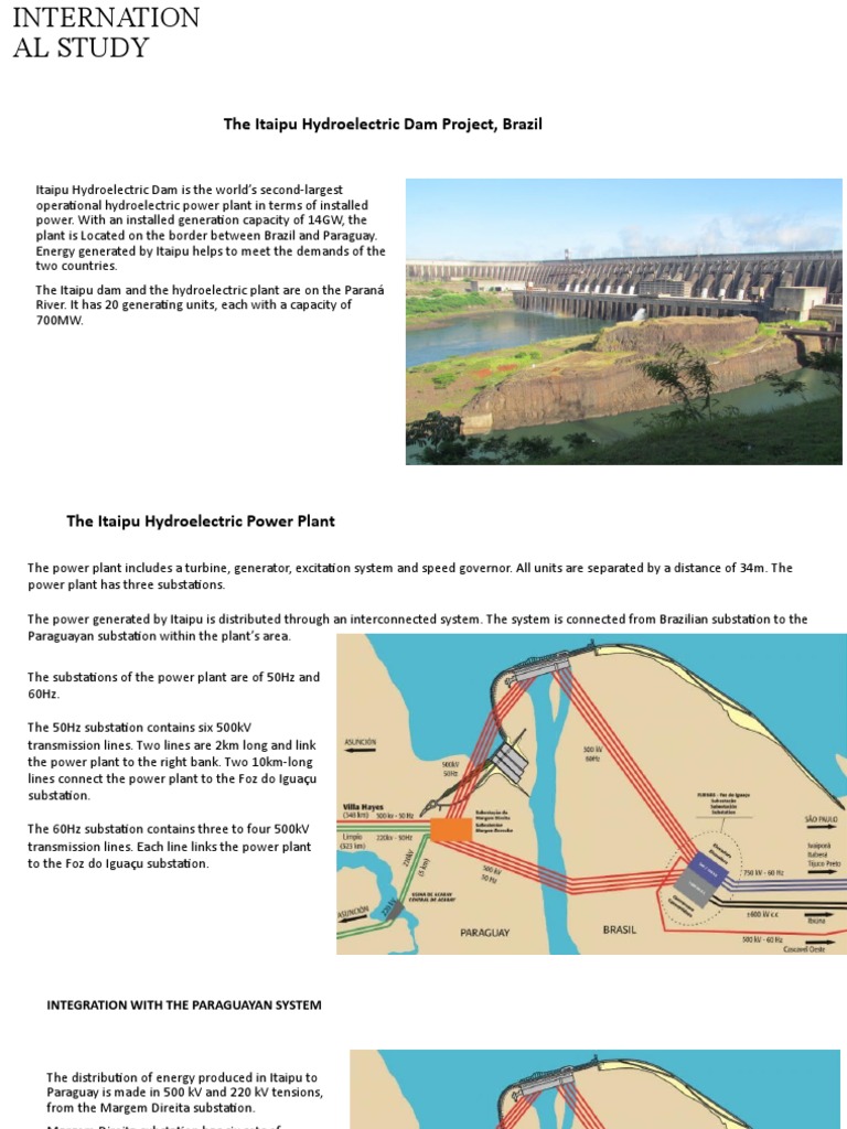The Itaipu Hydroelectric Dam Project, Brazil | PDF