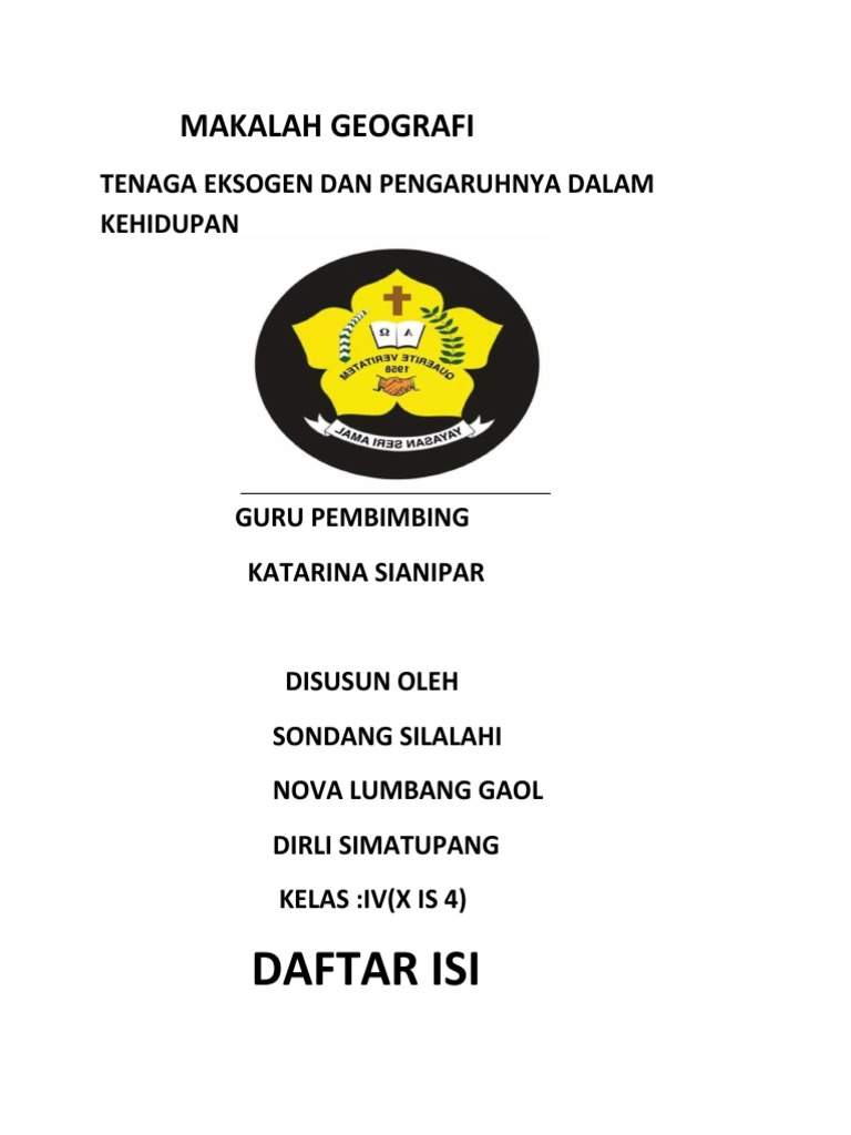 MAKALAH GEOGRAF-WPS Office | PDF | Sains & Matematika