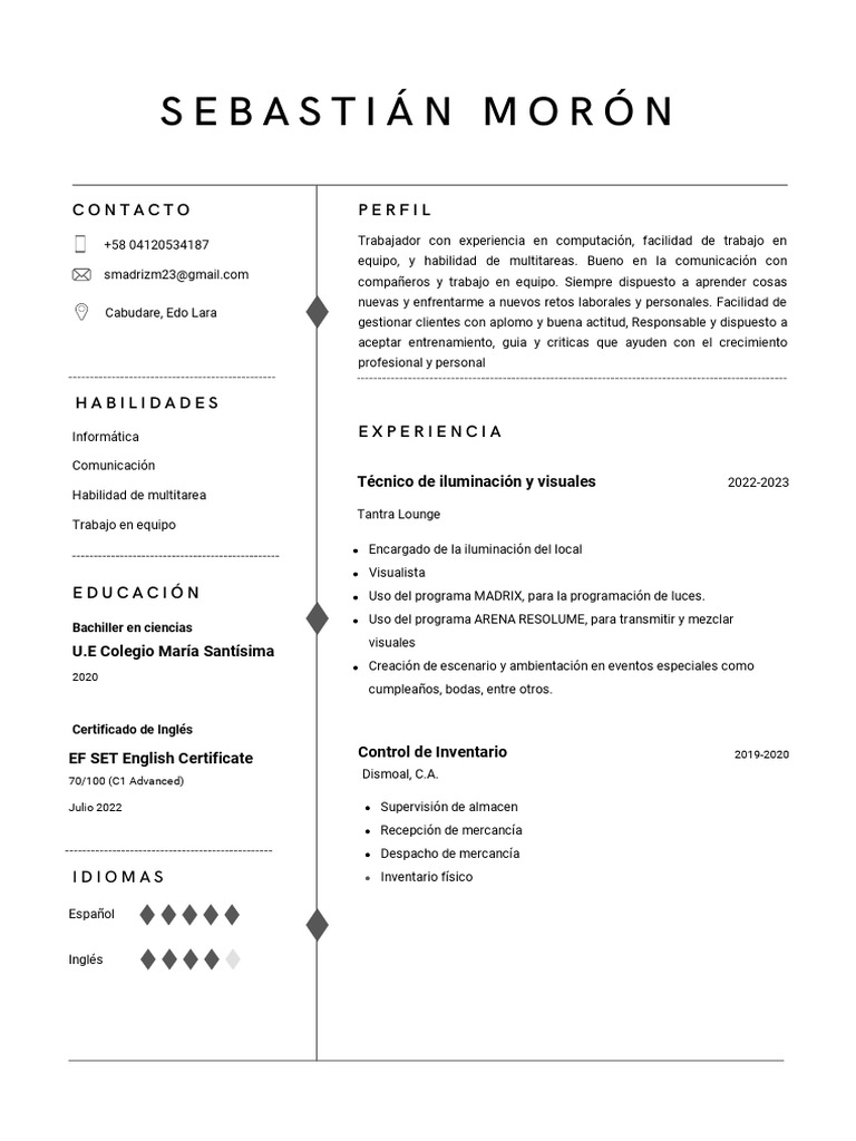 CV Sebastian | PDF