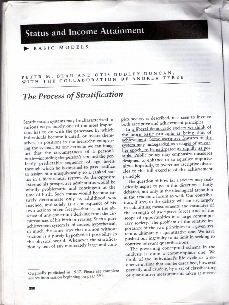 Blau y Duncan | PDF