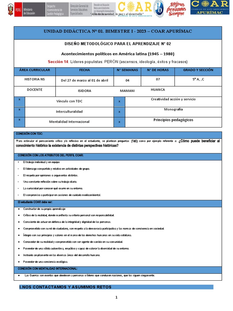 DMPA 02_5TO_AREA HISTORIA-NS_COAR APURÍMAC yenson | PDF | Inflación ...
