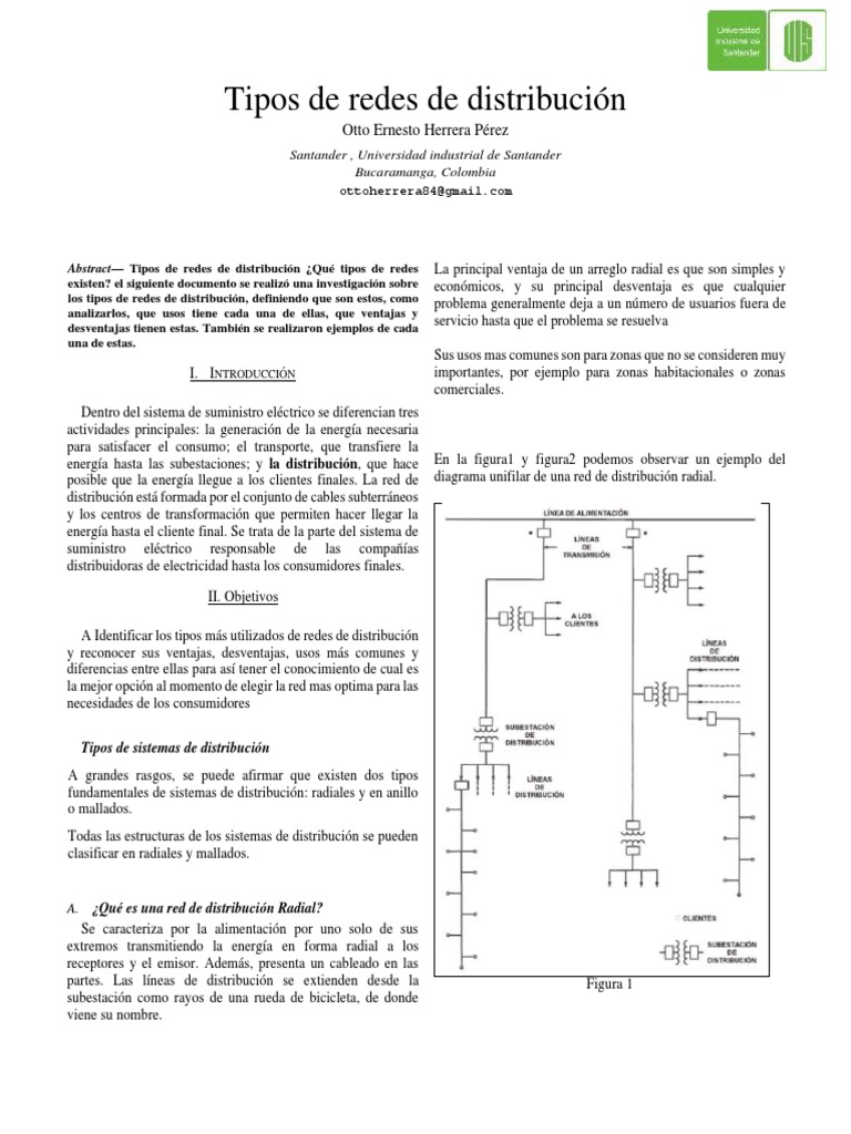 Redes de Distribucion | PDF | Ingenieria Eléctrica | Red eléctrica