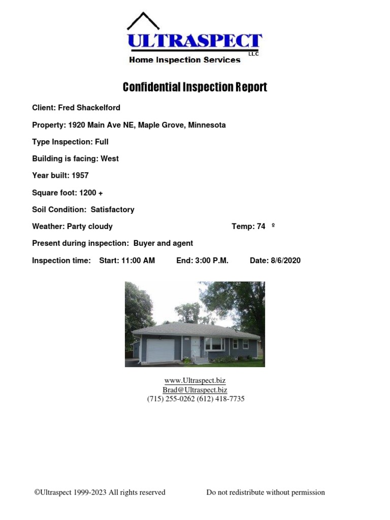 Report Example | PDF | Basement | Garage (Residential)