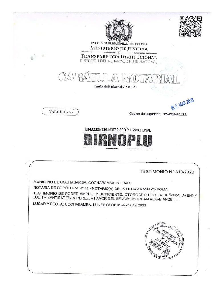 Documento Notarial | PDF