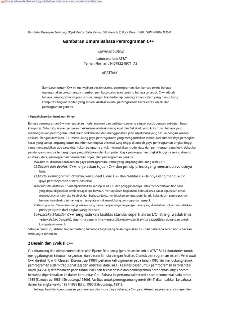 Stroustrup - 1999 - An Overview of The C Programming Language-Annotated ...