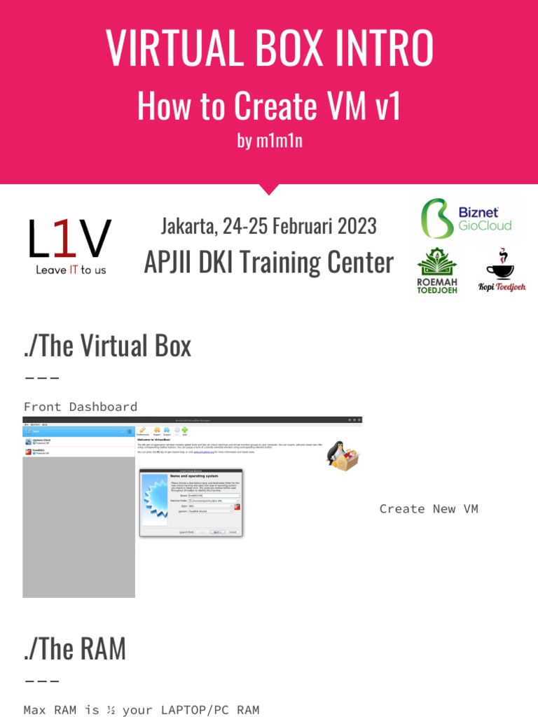 LIV How To Create VirtualBox VM v1 | PDF