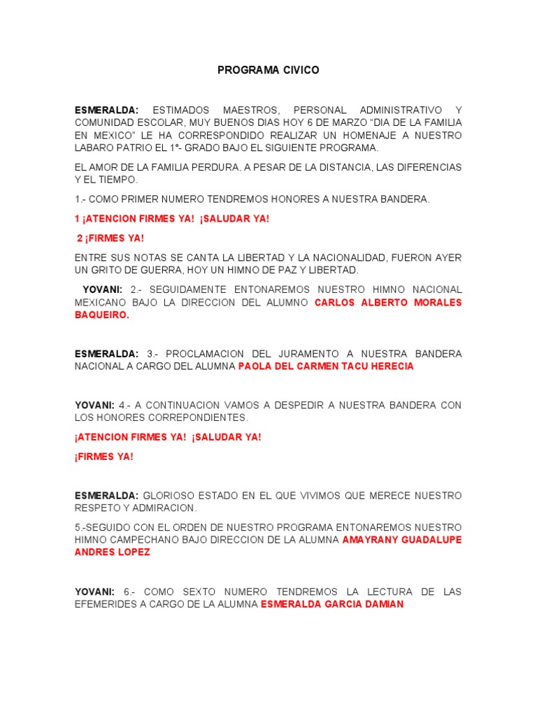 Programa Civico Hoy | PDF