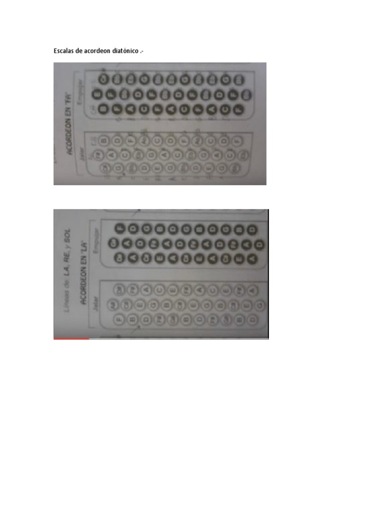 Guía de Escalas para Acordeón Diatónico | PDF