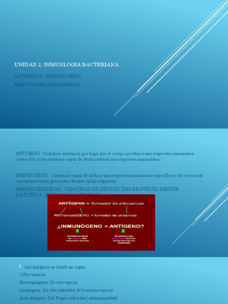 Antígenos e Inmunógenos en Inmunología | PDF