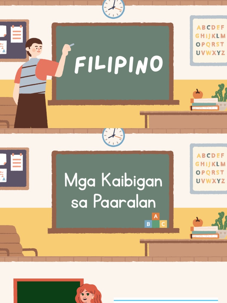 Filipino - Mga Kaibigan Sa Paaralan | PDF