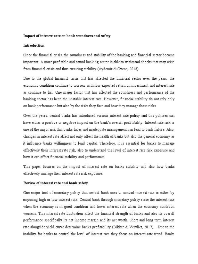 The Impact of Interest Rate Fluctuations on Bank Profitability ...