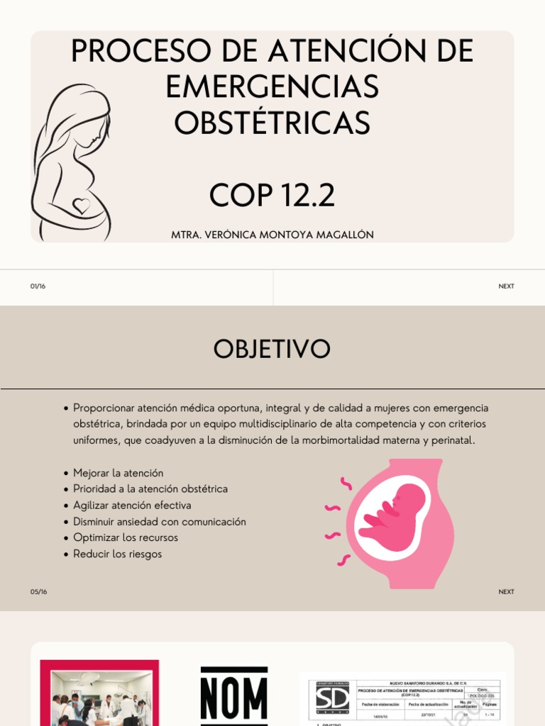 PROCESO DE ATENCIÓN DE EMERGENCIAS OBSTÉTRICAS | PDF | Muerte materna | Enfermedades y ...