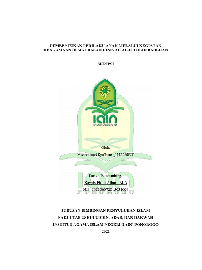 Skripsi 211516032 Muhammad Sya'bani-Dikonversi | PDF | Kesehatan Holistik | Sains & Matematika