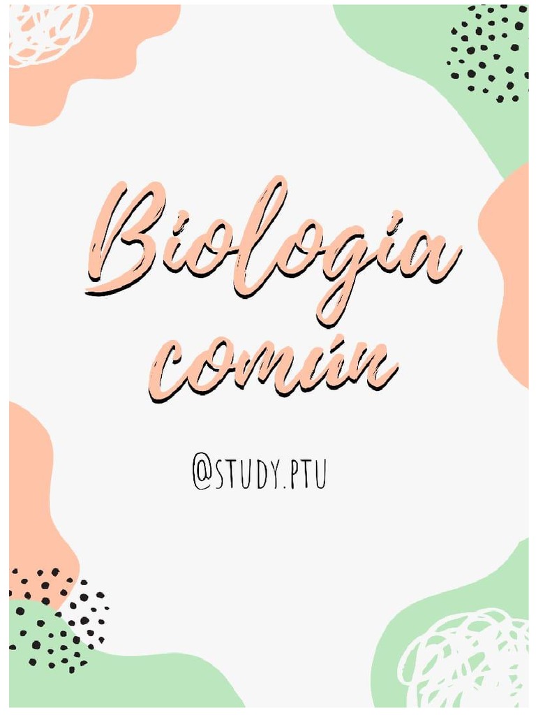 Biologia Comun @study - Ptu 2021 | PDF | Mitosis | Trifosfato de adenosina