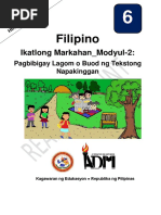FILIPINO 6 PPT Q4 W6 - Ugnayang Sanhi at Bunga NG Mga Pangyayari, Problema-Solusyon | PDF