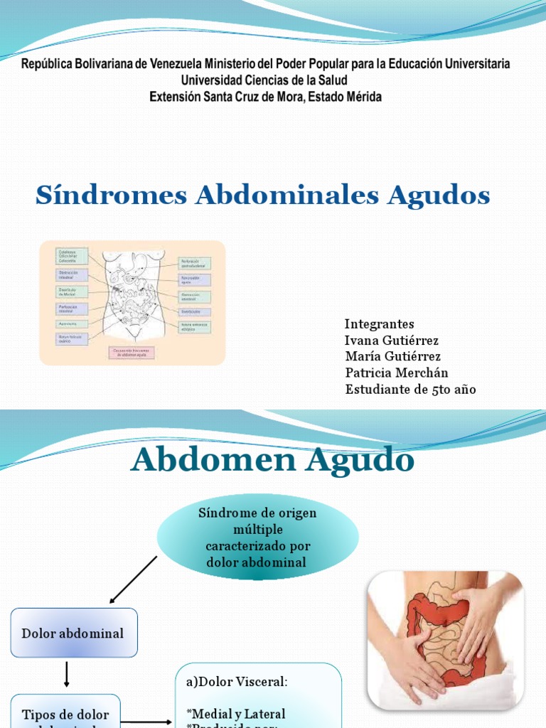 Sindromes Agudos Abdominales | PDF | Abdomen | Gastroenterología