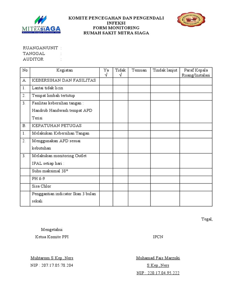 Supervisi Ppi Di Unit Ipal | PDF
