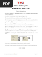 Leap 2025 Grade 7 Science Practice Test Answer Key | PDF | Reproduction ...