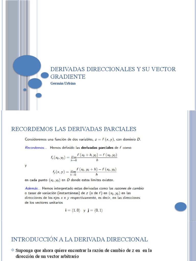 Seccion 14-6 (Derivadas Direccionales&VectorGradiente) | PDF | Computadoras