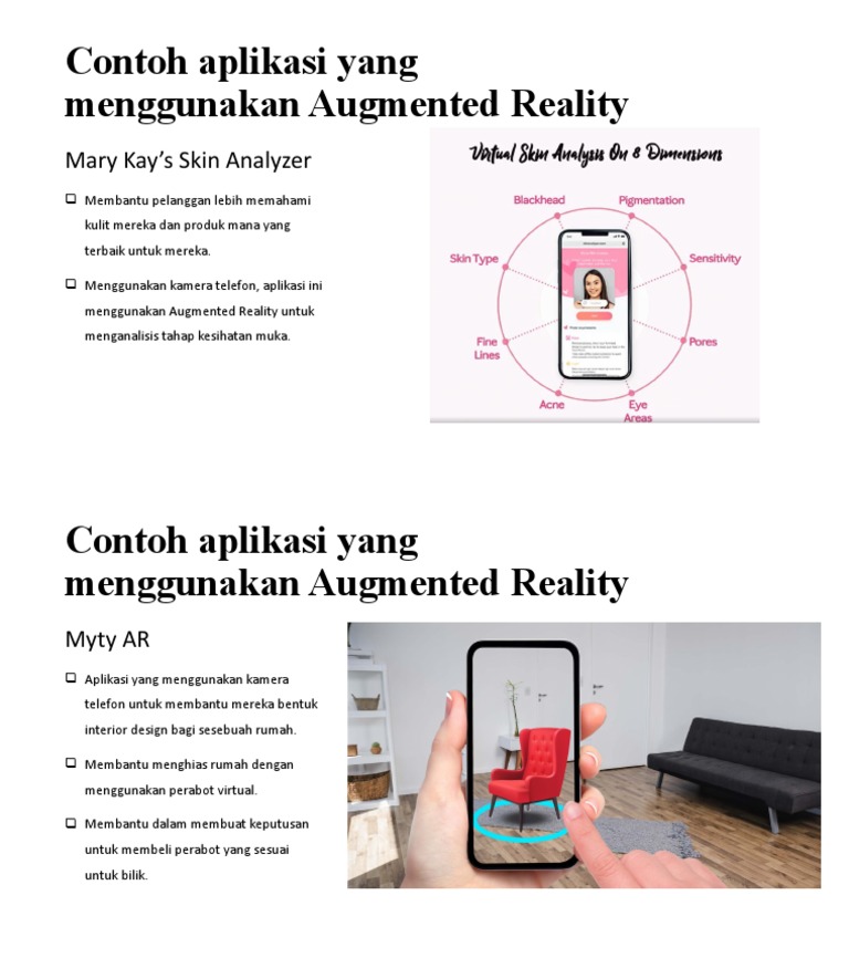 Contoh Aplikasi Yang Menggunakan Augmented Reality | PDF