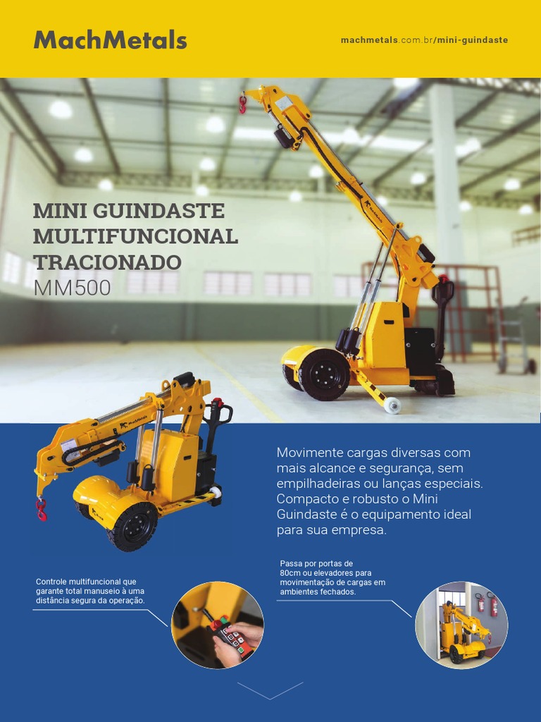 MachMetals MINI GUINDASTE | PDF | Guindaste (máquina) | Empilhadeira