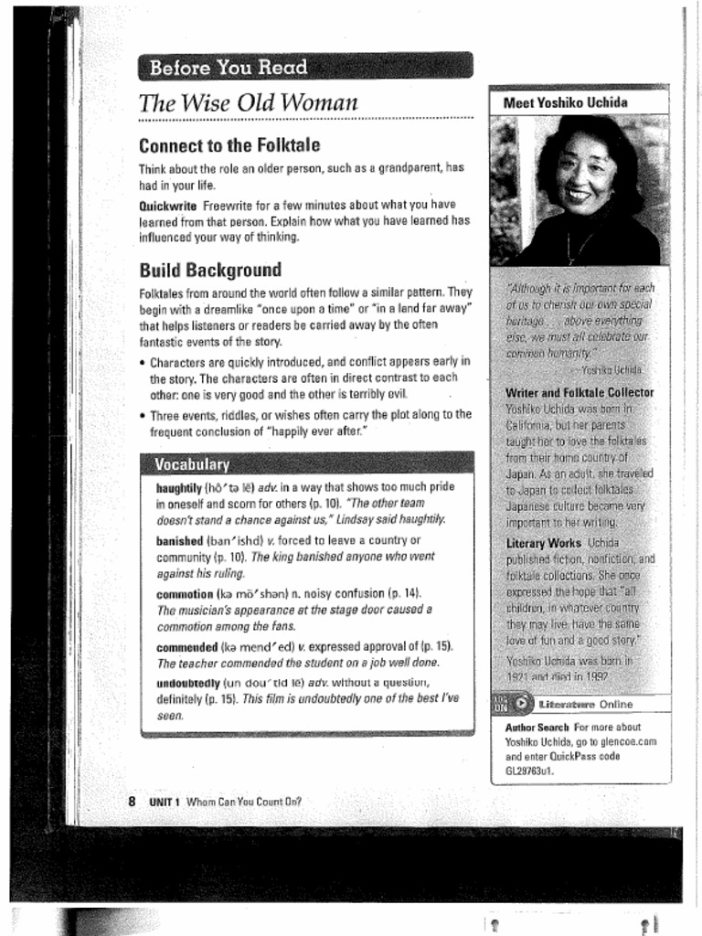 The Wise Old Woman Story | PDF