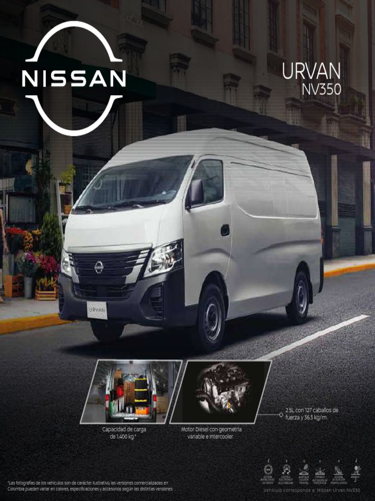 Catalogo Nueva Nissan Urvan nv350 | PDF | Tecnología de vehículos | Tecnologías automotrices