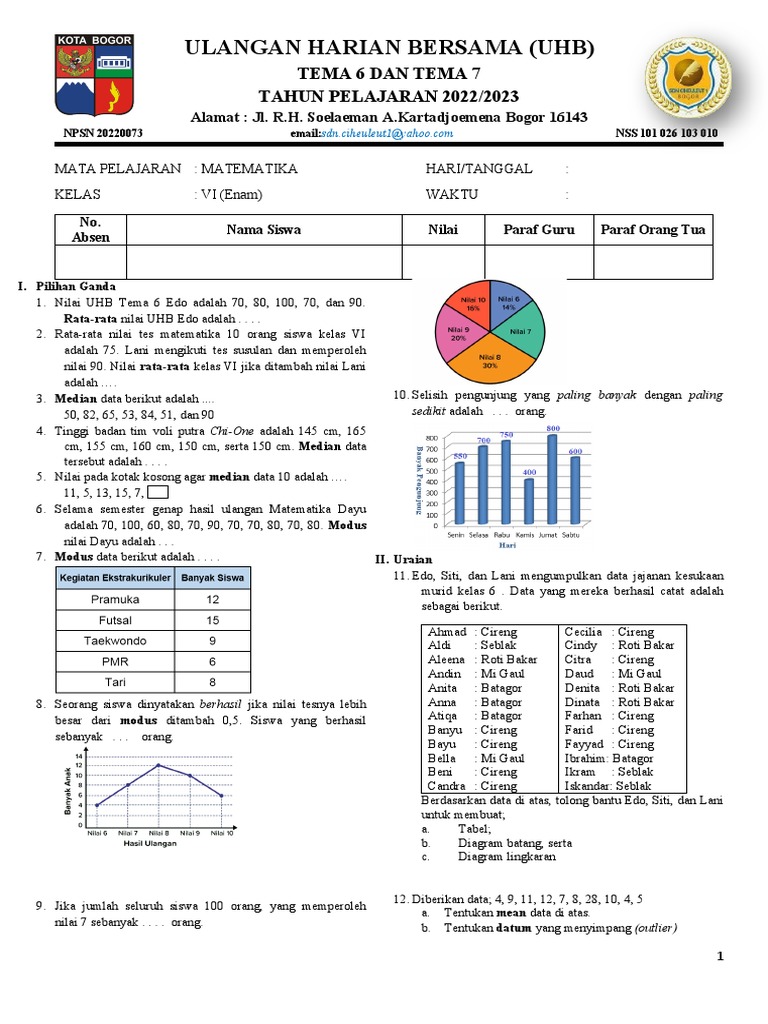 Uhb MTK Tema 6 & 7 | PDF
