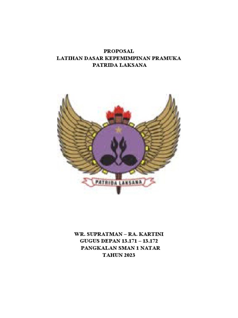 Latihan Kepemimpinan Pramuka SMAN 1 Natar | PDF