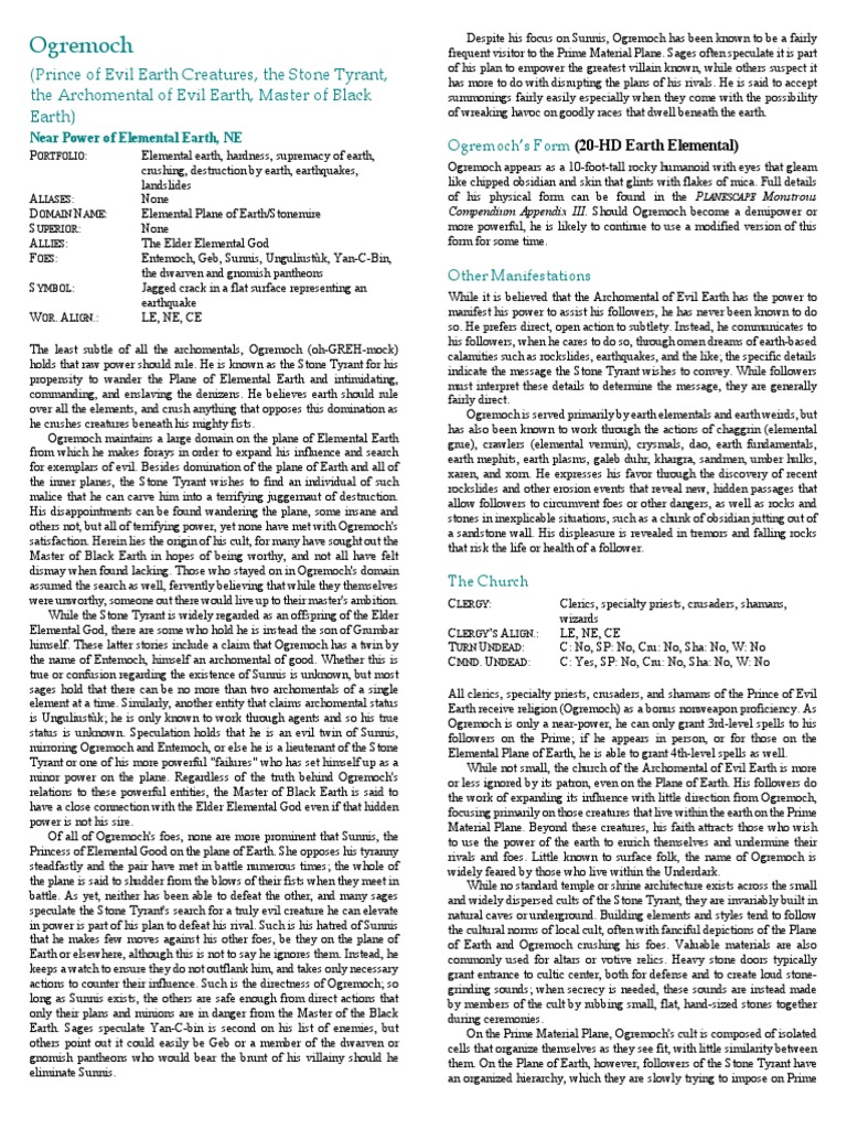 Ogremoch | PDF