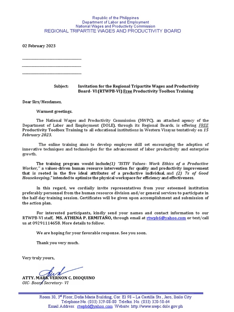 Regional Tripartite Wages and Productivity Board | PDF