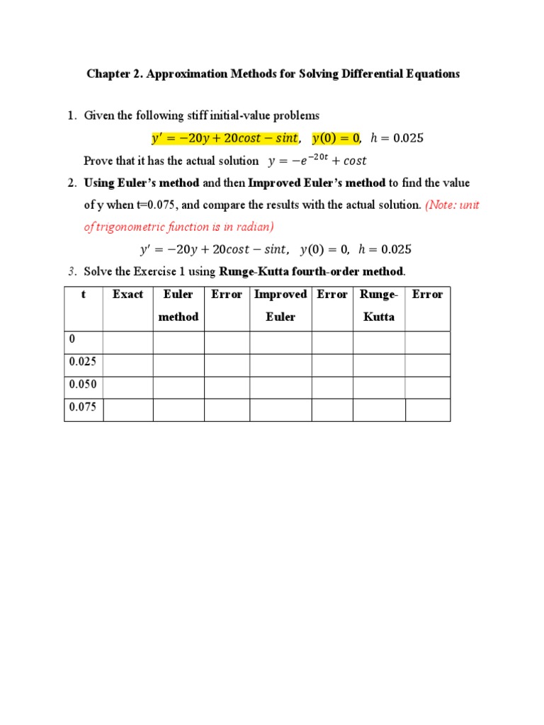 HW5. Approximation Methods (9.2019) | PDF