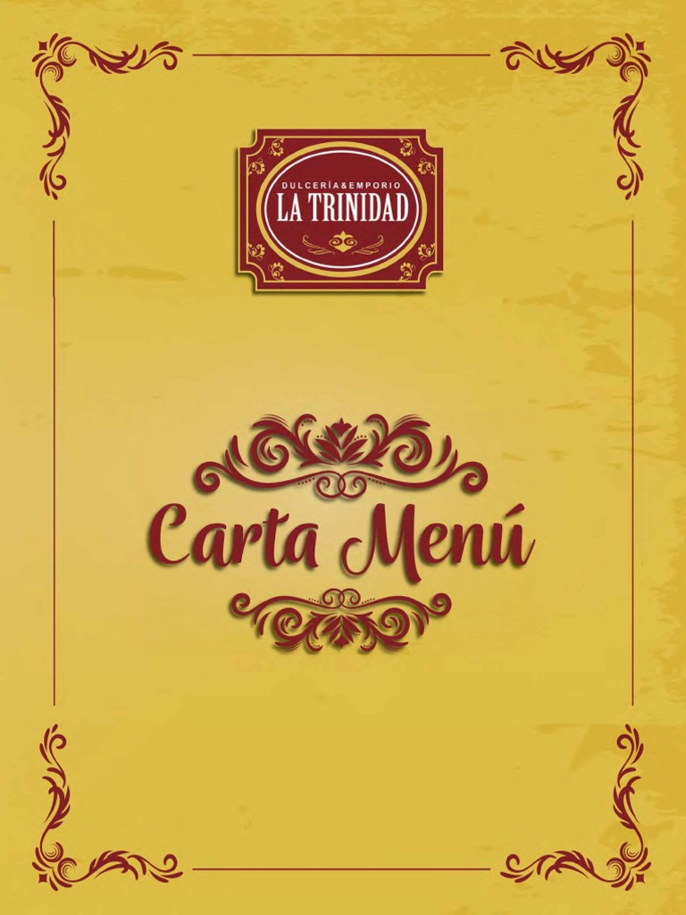 Menú de Dulcería y Emporio La Trinidad | PDF | ensalada | Cocina de las ...