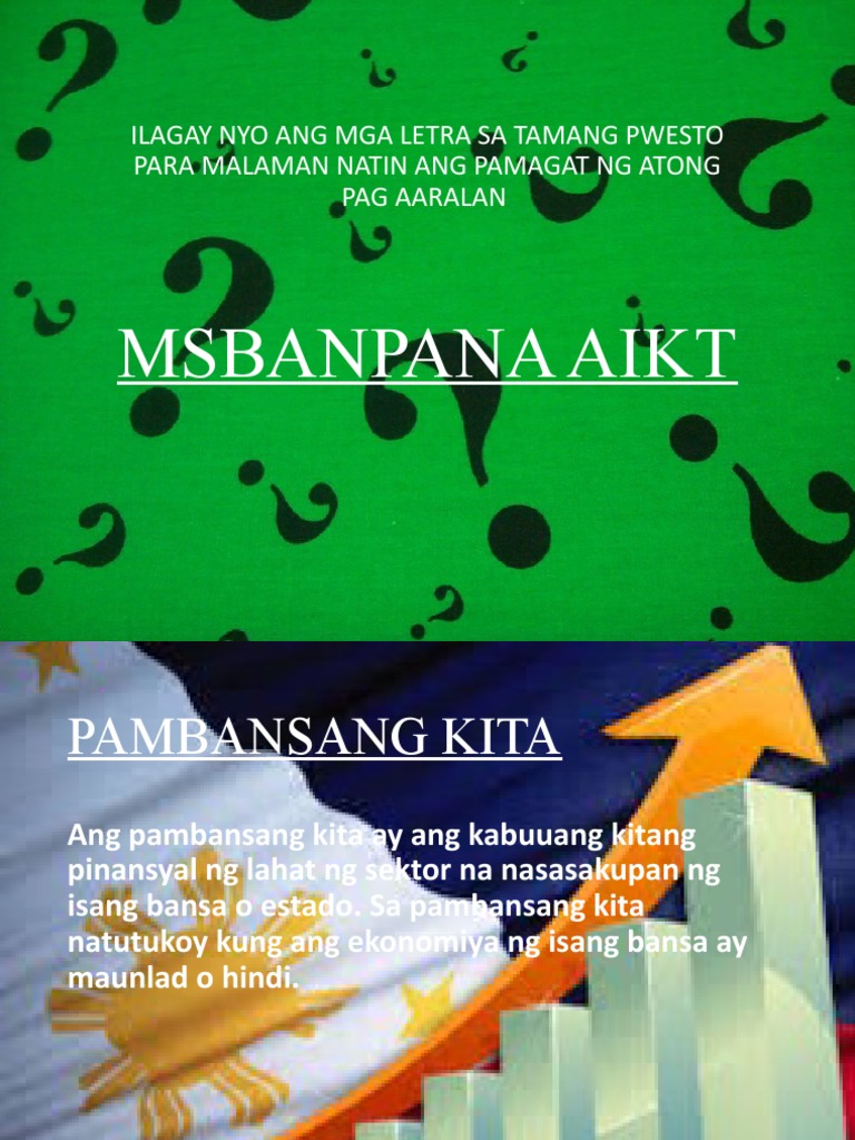 Msbanpana Aikt: Ilagay Nyo Ang Mga Letra Sa Tamang Pwesto para Malaman ...