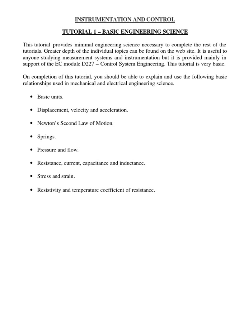 Instrumentation Training Tutorial Part1 | PDF | Deformation ...