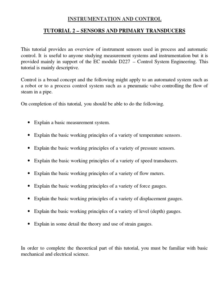 Instrumentation Training Tutorial Part2 | PDF | Flow Measurement ...