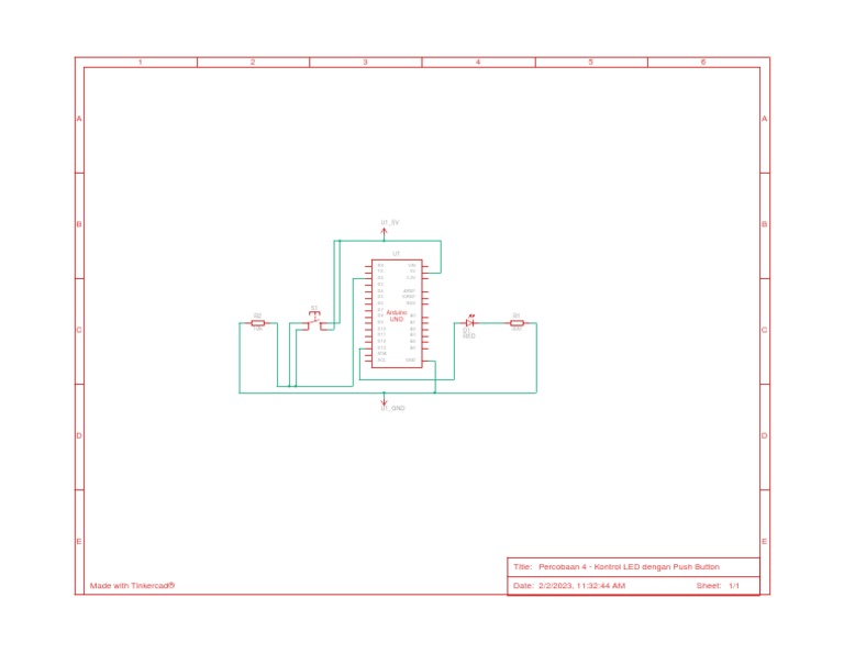 Percobaan 4 - Kontrol LED Dengan Push Button | PDF Percobaan 4 - Kontrol LED Dengan Push Button | PDF