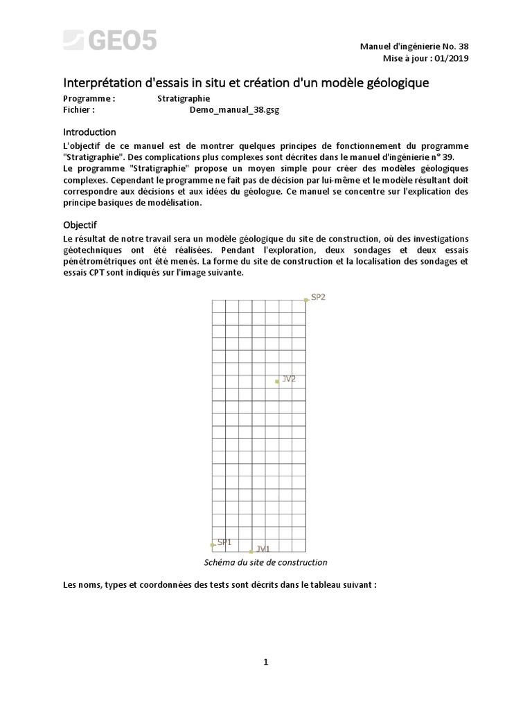 Modélisation géologique avec Stratigraphie | PDF | Géologie