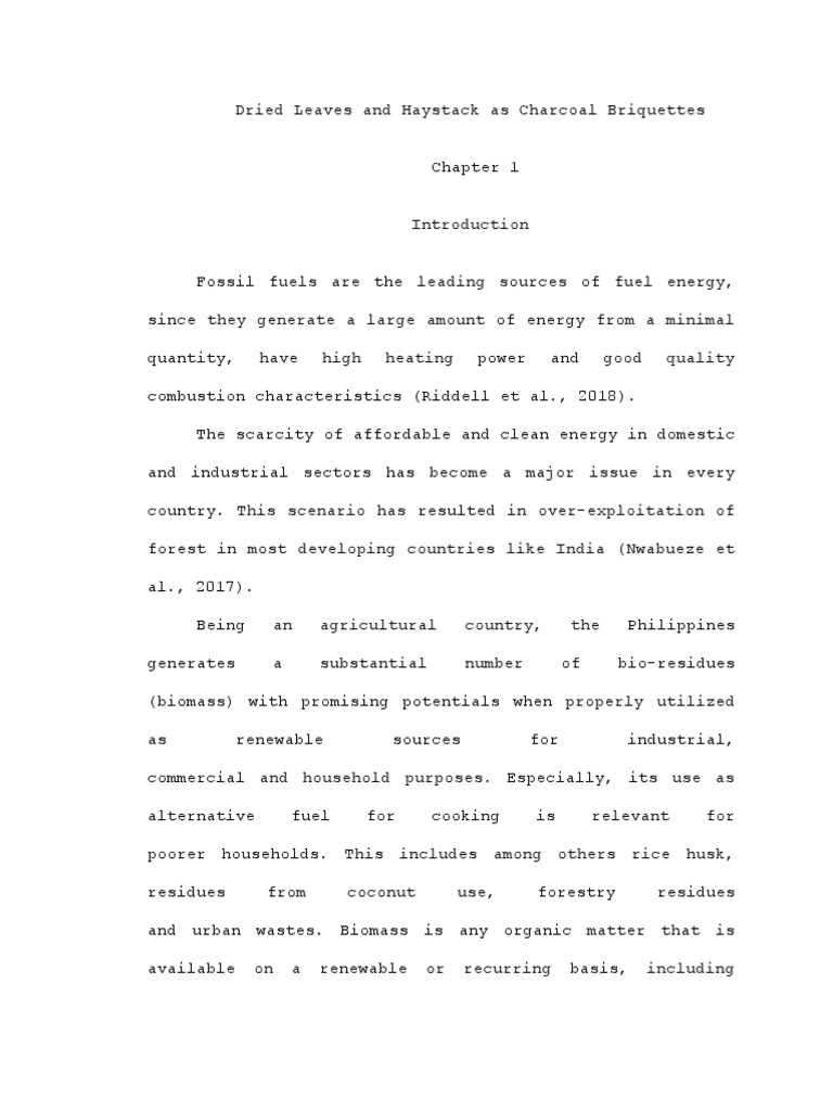 1 Introduction - G6 - OK For Printing | PDF | Biomass | Charcoal