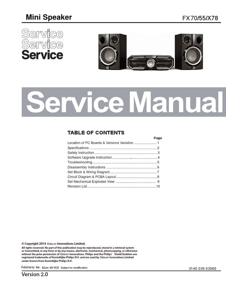 Philips fx70-55, x78 Ver.2.0 SM | PDF | Frequency Modulation | Signal ...