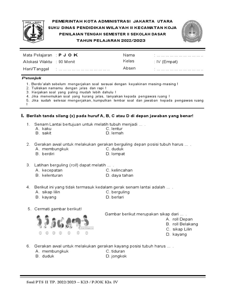PTS II Kelas 4 2022-2023 | PDF
