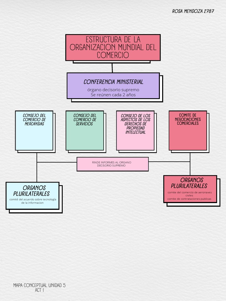 Mapa Conceptual - ESTRUCTURA DE LA OMC | PDF