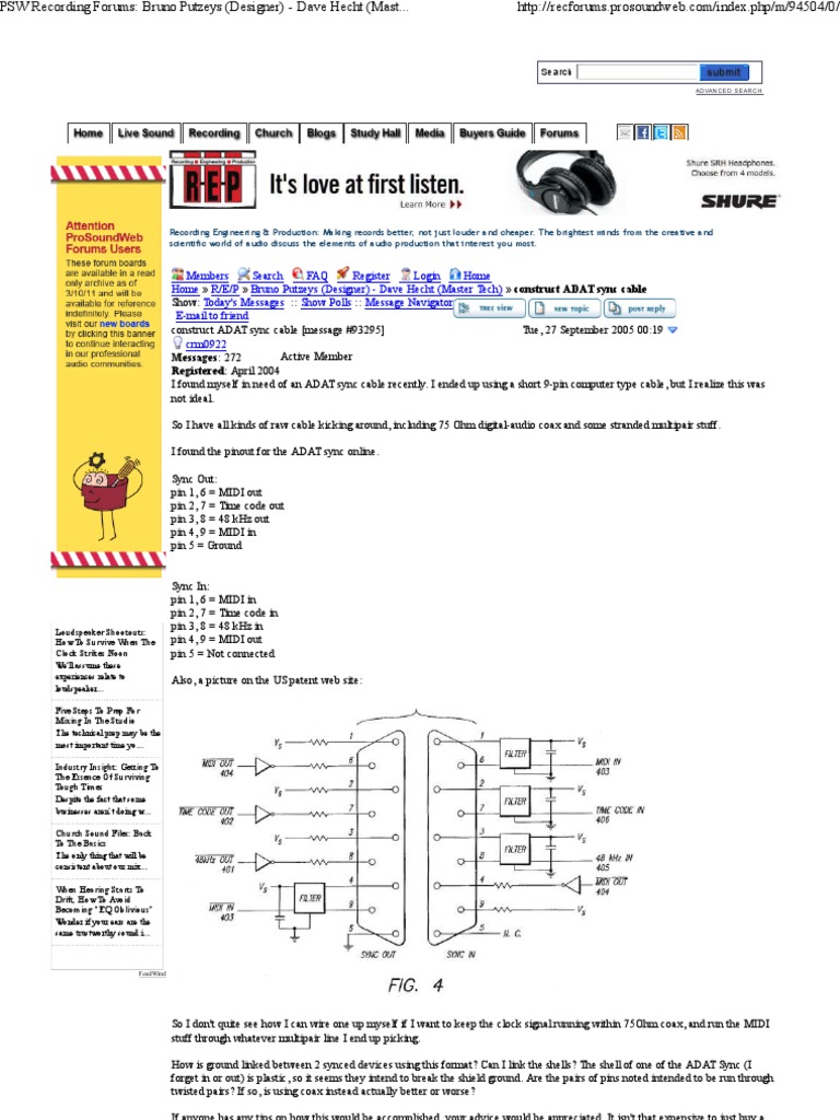 Construct ADAT Sync Cable | PDF | Internet Forum | Coaxial Cable